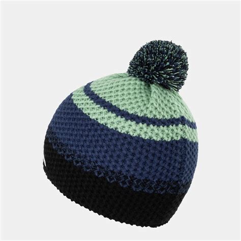 Campri Striped Pom Pom Acrylic Beanie Usa
