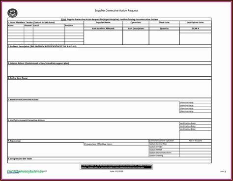 Corrective Action Request Form Iso 9001 Template Form Resume Examples Bw9jqwrn27