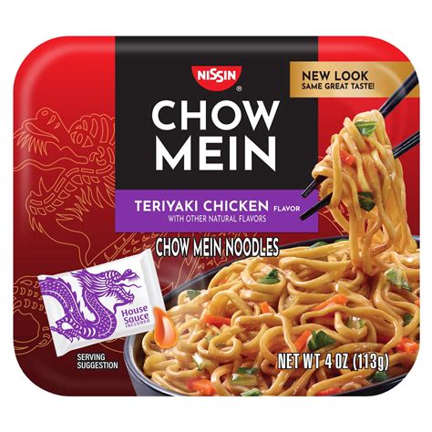 Nissin Teriyaki Chicken Chow Mein Noodles For Breakroom Walmart