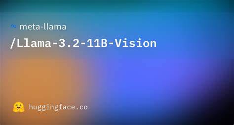 Meta Llama Llama 3 2 11B Vision At Main