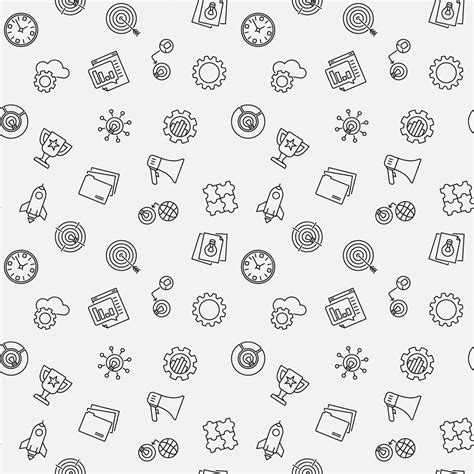 Premium Vector Startup Minimal Vector Seamless Pattern