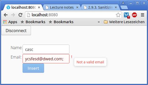 Sanitizing User Input Lecture Notes