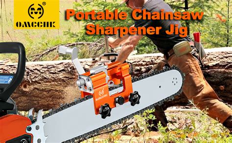 Chainsaw Sharpener Jig Portable Chainsaw Sharpening Jig With 10pcs Sharpening Burrs