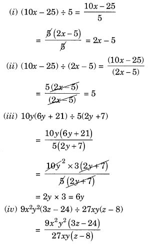 NCERT Solutions For Class Maths Chapter Factorisation Ex Learn CBSE