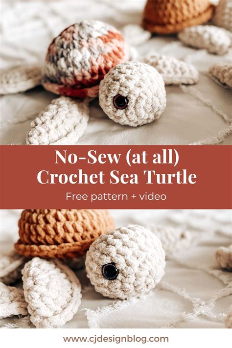 No Sew Crochet Sea Turtle Free Pattern Love Knitting
