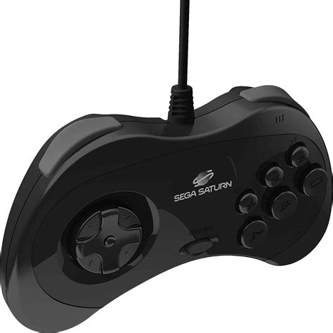 Retro Bit Sega Saturn 8 Button Usb Controller Black Pc New Buy From Pwned Games With