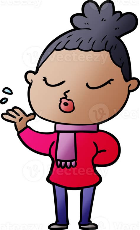 Cartoon Calm Woman 42280944 Png