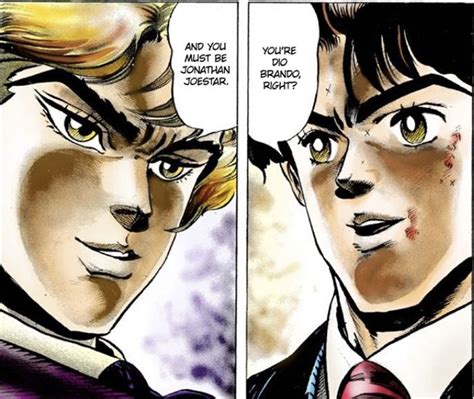 When Dio And Jonathan First Met Jojos Bizarre Adventure Jojo Bizarre Jojo Bizzare Adventure