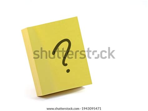 Sticky Note Pad Question Mark Against Stock Photo Shutterstock
