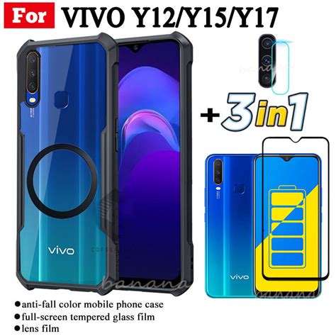 3 In 1 Vivo Y11 Shockproof Phone Case With Magnetic Wireless Charging