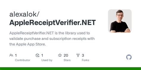 Github Alexalokapplereceiptverifiernet Applereceiptverifiernet Is