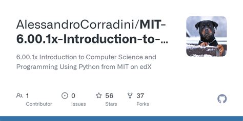 Github Alessandrocorradinimit 6001x Introduction To Computer