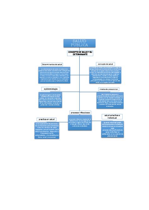 Mapa Unidad 1 Mapa Conceptual Salud Publica Concepto De Salud Y Su