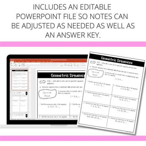 Geometric Sequences Editable Guided Notes By Hello Algebra Tpt