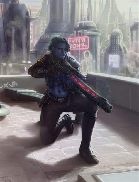 Female Chiss Sniper Star Wars Fan Art Commission From 2020 Joonatan