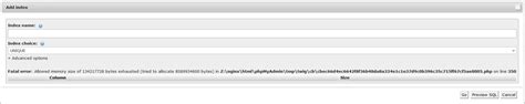 Fatal Error When Creating An Index · Issue 16769 · Phpmyadminphpmyadmin · Github