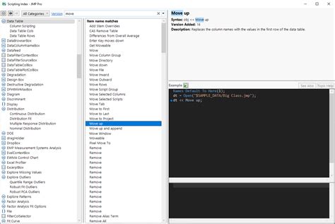 Solved How Can Move Up Column With Script Jmp User Community