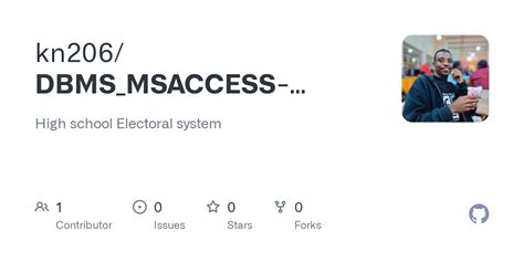 Github Kn206dbmsmsaccess Votingsystem High School Electoral System