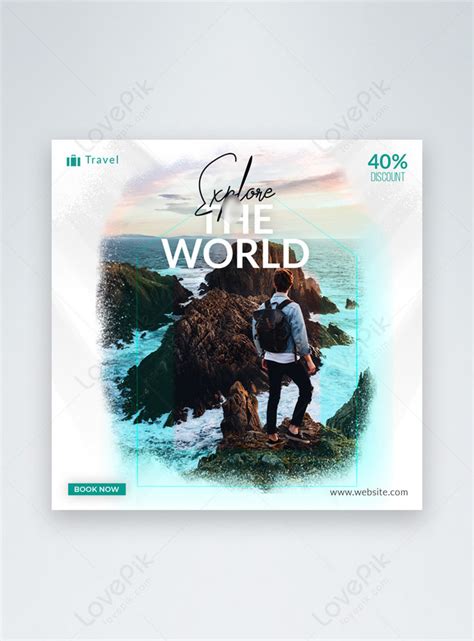 여행 소셜 미디어 게시물 및 웹 배너 템플릿 디자인 Psd 이미지 사진 450169381 무료 다운로드