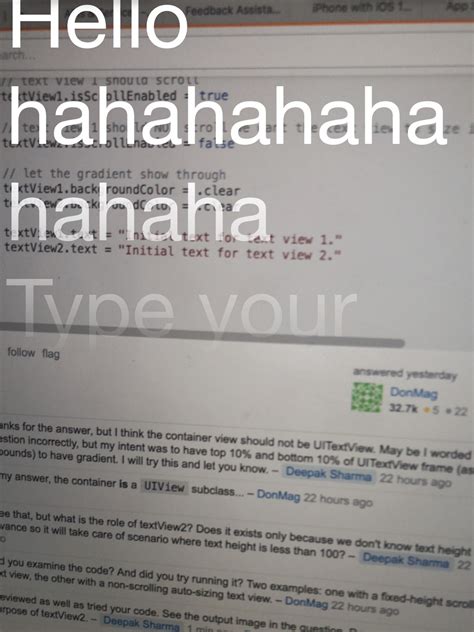 Ios Uitextview Gradient Layer Apply Not Working Stack Overflow