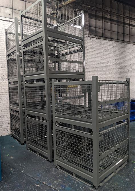 Medium Duty Rigid Wire Container [gm 5131 Compatible Stackable] Warehouse Rack And Shelf