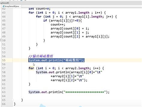 java202302java学习笔记第六天 输出稀疏数组 csdn博客