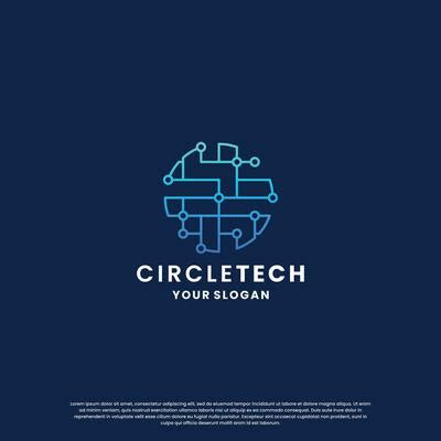 Tech Circle Logo Vector Art Icons And Graphics For Free Download