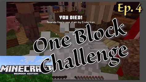 Minecraft One Block Challenge Ep 4 Expanding And Gardening Youtube