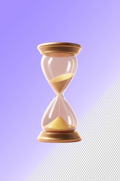 Premium Psd A Sand Colored Sand Lined Hourglass Is Shown In A