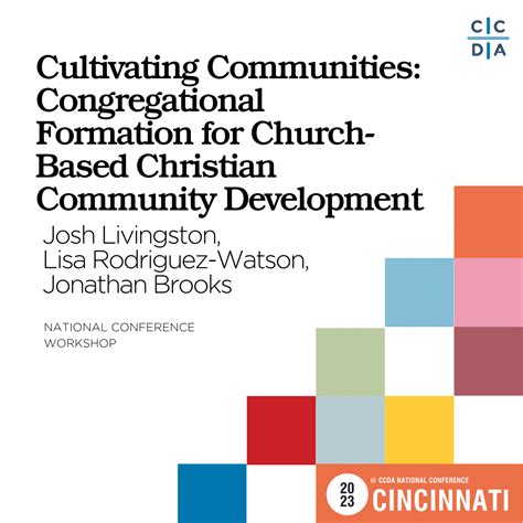Cultivating Communities Congregational Formation For Church Based