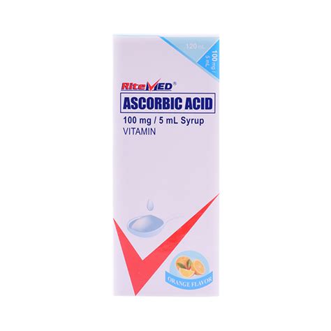 Ritemed Ascorbic Acid100mg5ml Syrup 60ml