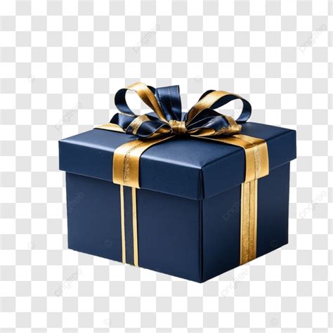 금색 리본이 묶인 파란색 상자 파란색 상자 골드 리본 선물 Png 일러스트 및 이미지 에 대한 무료 다운로드 Pngtree