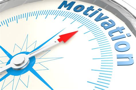 Premium Photo Motivation Word On Isolated Compass