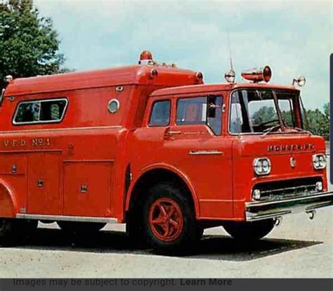 1950s American Fire Truck Siren And Light Both Ends Fenori Street