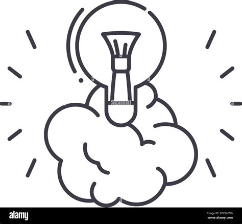 Creative Idea Icon Linear Isolated Illustration Thin Line Vector Web Design Sign Outline