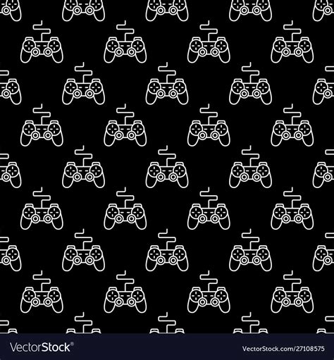 Game Controller Or Gamepad Concept Seamless Vector Image