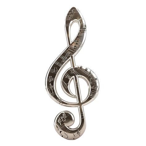 3d Rendered Music Notation And Treble Clef Design 3d Rendering Treble