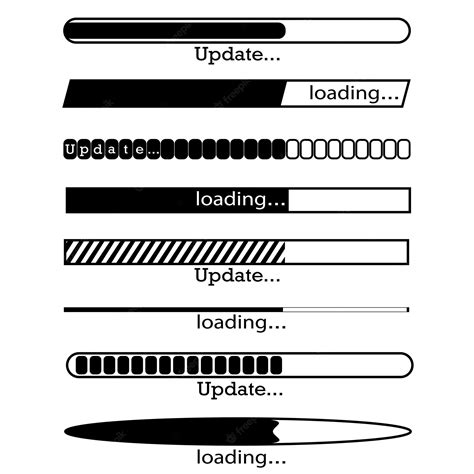 Premium Vector Loading Process Download Update And Loading System Bar Or Indicators Upgrade
