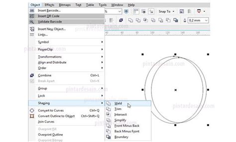 Fungsi Shaping Di CorelDraw Pintardesain Com