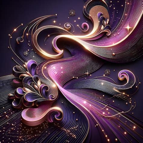 Premium Photo Fractal Art Creative Graphic Design