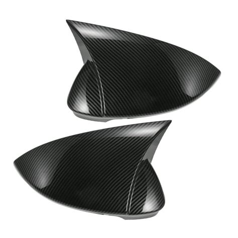 Unique Bargains Pair Driver Passenger Rear View Mirror Cover Overlay
