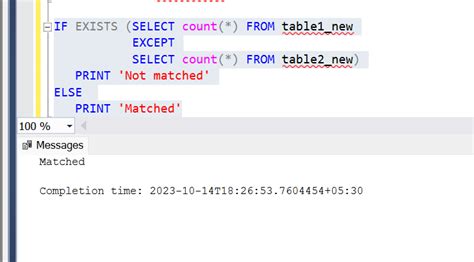 Count Matched In 2 Table Microsoft Qanda