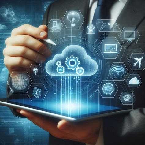 Digital Technology Support Service Concept Cloud Computing Premium Ai Generated Image