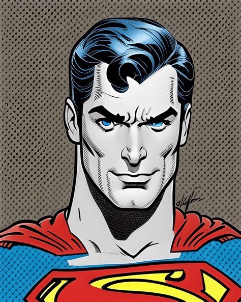 Portrait Superman Comic