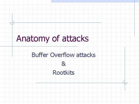 Anatomy Of Attacks Buffer Overflow Attacks Rootkits Warning