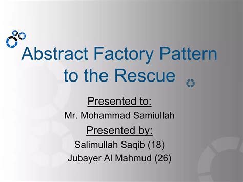 abstract factory pattern example and implementation in java ppt