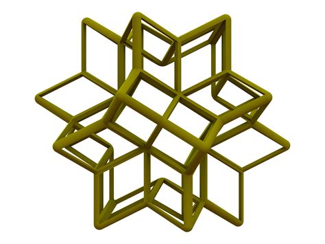 Wireframe Shape Rhombic Hexecontahedron 3d Print Model By Mranycad