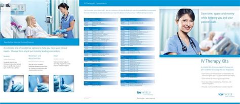 Iv Start Kits Brochure Icu Medical Inc