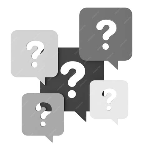 물음표 기호 3d 물음표 프리미엄 사진
