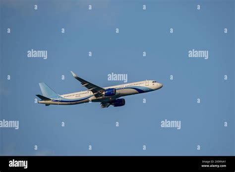 Salam Air Air Bus A321 Interjet A40 Oxe Plane Against The Blue Sky